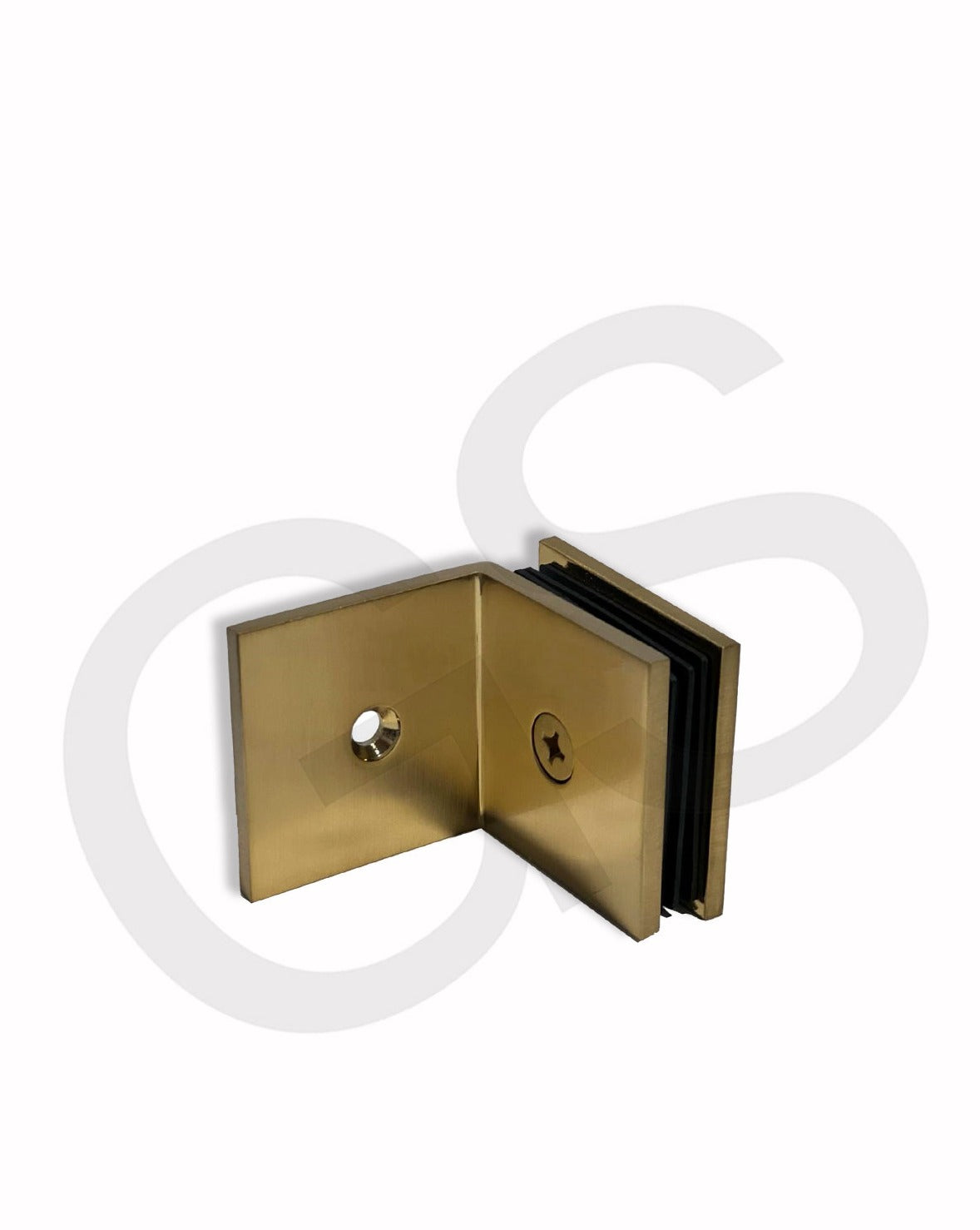 Shower Clamp - Offset, Long Leg – GS Glass Hardware